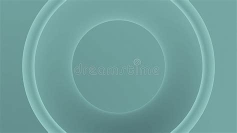 Slow Moving 3d Rings Design Stylish Animation With Moving Centralized Circles Stock