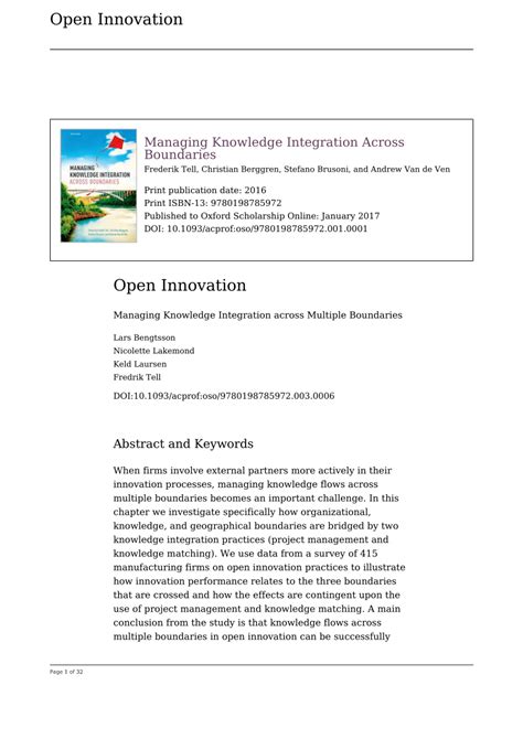 PDF Open Innovation