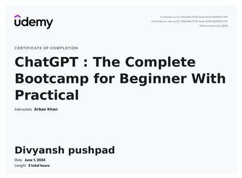 Divyansh Pushpad On Linkedin Learning Skilldevelopment Udemy Chatgpt Arduino Cpp Bootcamp