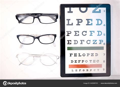 Optometry Glasses Letter Eye Exam Tablet Sight Vision Testing Medical