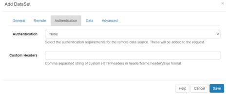 add customheader to remote dataset cms features and