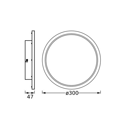Osram Led Ceiling Light Bathroom Chrome Ø 30 Cm Ip44 Cct Lights Ie