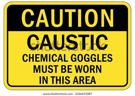 Caustic Danger Chemical Hazard Sign Labels Stock Vector Royalty Free