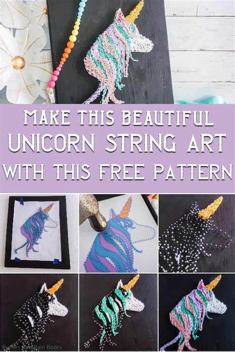 Make This Beautiful Unicorn String Art Super Fast