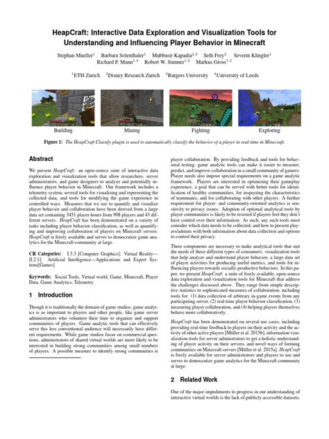 Heapcraft Interactive Data Exploration And Visualization Tools For Understanding And Influencing