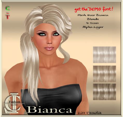 Second Life Marketplace Lc Bianca Mesh Hair Rigged Blonde
