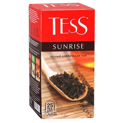 Чай Tess Sunrise 25 пак цейлонский черный - купить в Москве с доставкой ...
