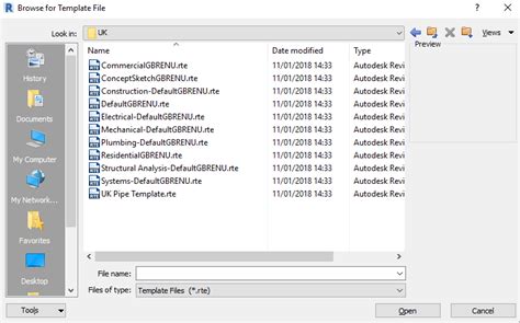 Autodesk Revit Template Missing