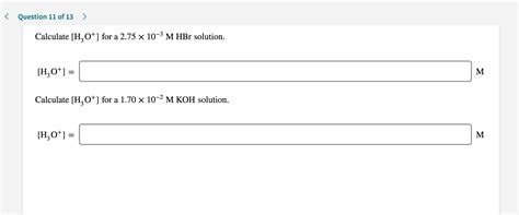 Solved Calculate H O For A 2 75 X Chegg Com