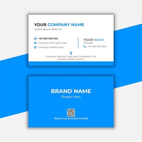 전문 비즈니스 또는 방문 카드 디자인 템플릿 프리미엄 벡터