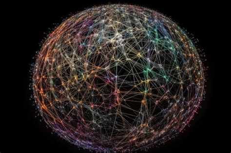 Premium AI Image Web Of Interconnected Data Reveals Complexity Of Big Data Generative IA