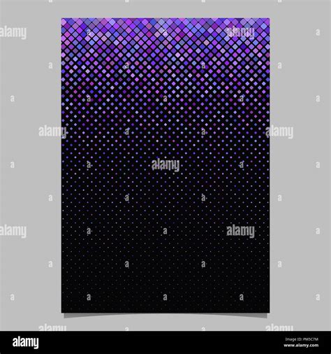 Geometrical Rounded Square Pattern Background Brochure Template Graphic Design Stock Vector