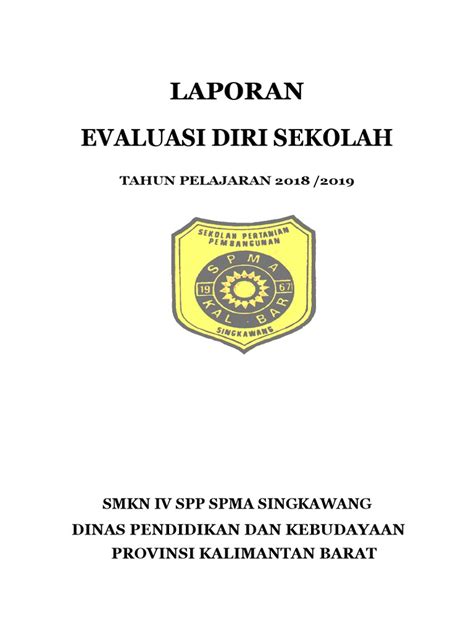 Laporan Eds Smkn Iv Spp Spma Pdf