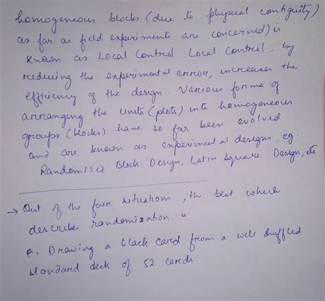 [solved] Experimental Design Differentiate The Three Principles Of