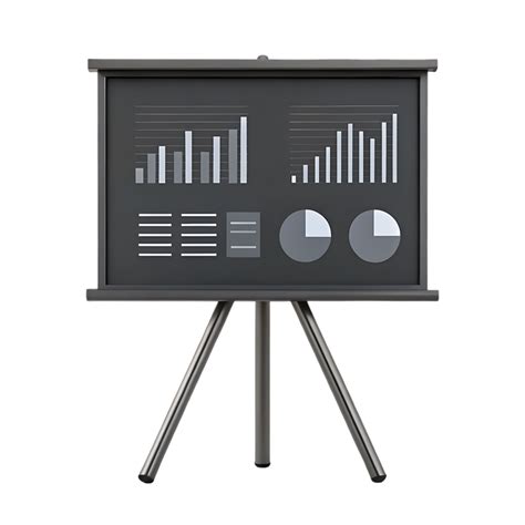Presentation Board With Charts Graphs 59253719 Png