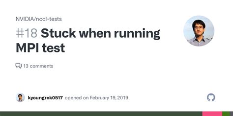 Stuck When Running Mpi Test · Issue 18 · Nvidianccl Tests · Github