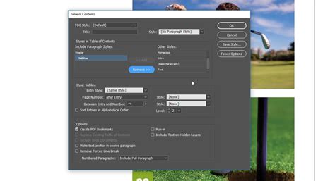 indesign how to create a table of contents basics tutorial