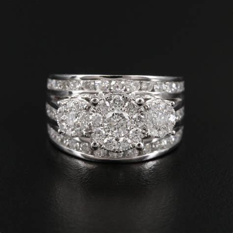 Customizable Vintage Diamonds Engagement Ring Set Antique Art Deco