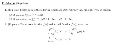 Solved Problem Points Points Sketch Each Of Chegg