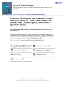 Prevalence Of Unwanted Sexual Experiences And Their Associations On University Babes In The