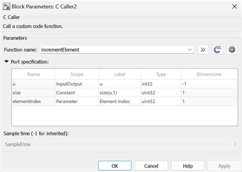 Call Custom C Functions In Simulink Using C Caller Block Matlab