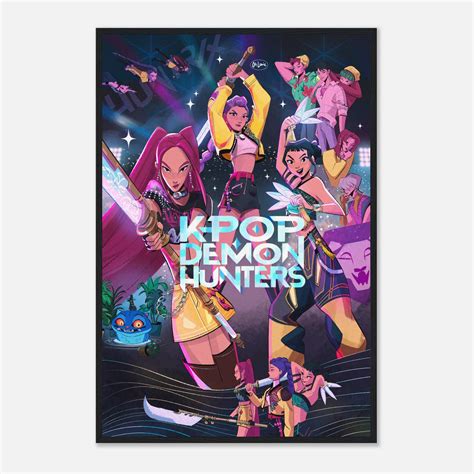 Kpop Demon Hunters Movie Poster Full Size Poster Ready To Hang