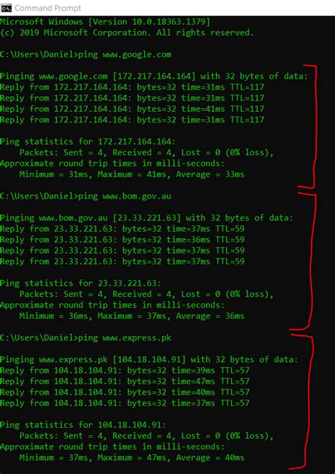 Dan S Information Technology Blog Demonstrating The Ping And Traceroute Commands