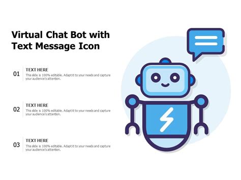 virtual chat bot with text message icon presentation graphics presentation powerpoint