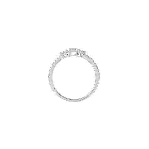 Diamond Ring In 14k White Gold Goldheart