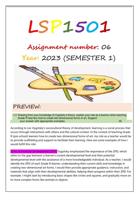 LSP ASSIGNMENT S LSP LIFE SKILLS PERFORMING ARTS VISUAL ARTS MUSIC AND