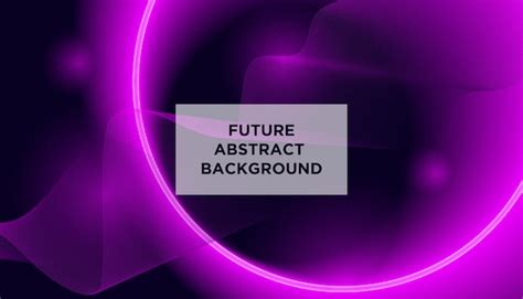 Premium Vector Purple Future Abstract Neon Light Background