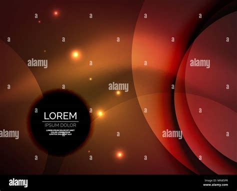 Overlapping Circles On Glowing Abstract Background Overlapping Circles On Glowing Abstract