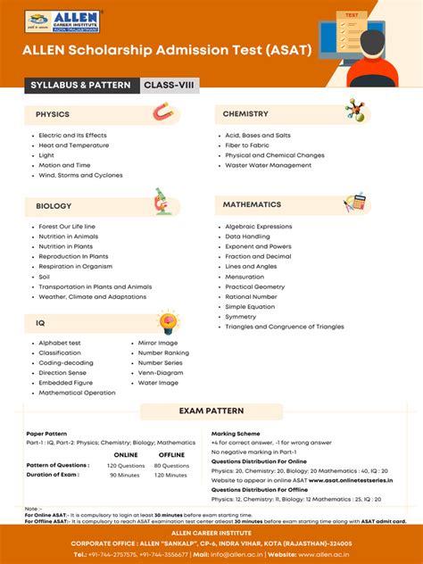 Asat Class 8 Syllabus Overview Pdf Mathematics Nature