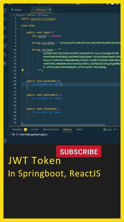 jwt tokens in springboot and reactjs jwt authentication spring boot