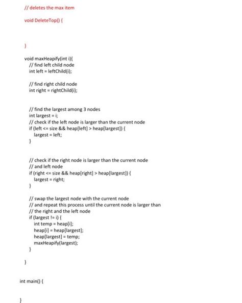 Solved Definition Heap Data Structure Is A Complete Binary Chegg