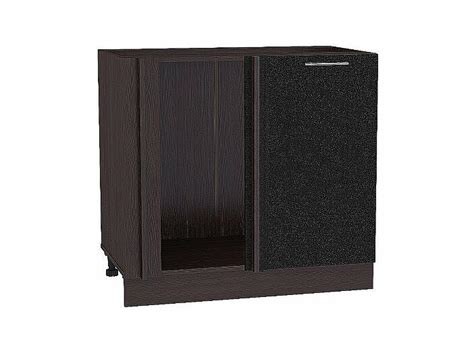 Шкаф нижний угловой Валерия М Черный металлик Graphite Купить в Москве цена от 7 540 руб в