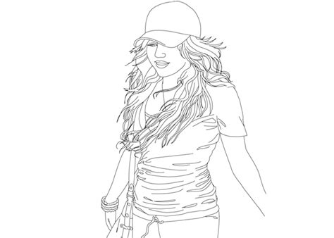 Miley Cyrus Coloring Pages