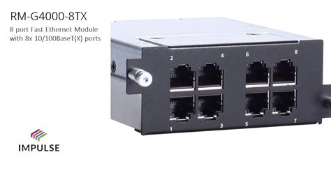 Rm G4000 8tx Fast Ethernet Switch Module · Impulse Embedded Limited