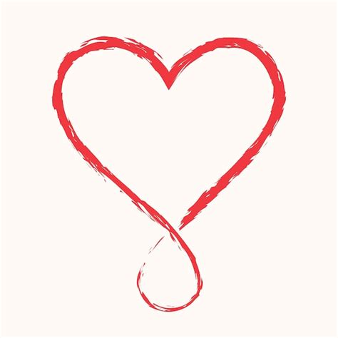 심장 모양과 물 얼룩 기호 프리미엄 벡터