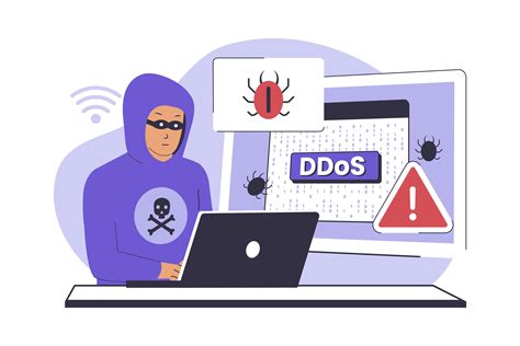 Hacker Ddos Attack Illustration Concept 46868988 Vector Art At Vecteezy