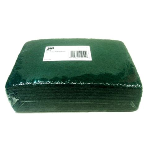 Green Scouring Pads 9x 6 150mm X 230mm Hollison Supply Abrasives