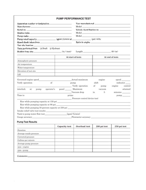 Oklahoma Pump Performance Test Fill Out Sign Online And Download Pdf Templateroller
