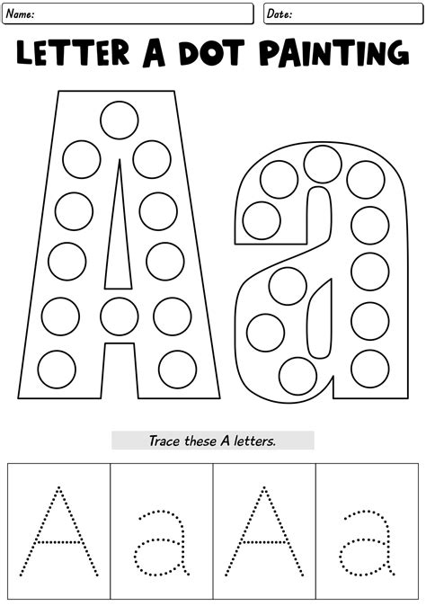 11 Dots Letters Worksheets Free Pdf At