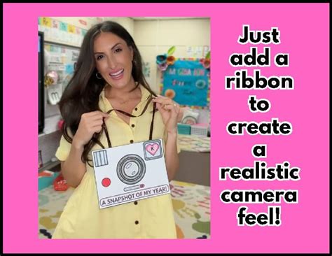 end of year snapshot memory polaroid camera crafts by kindergarten kitties