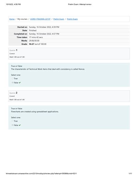 Computer Programming 1 Prelim Examination Attempt Review No20 Ans