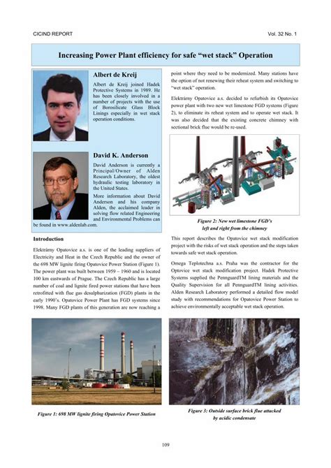 pdf increasing power plant efficiency for safe “wet stack