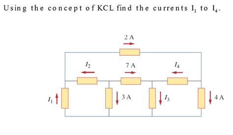 Solved Using The Concept Of KCL Find The Currents I To Chegg