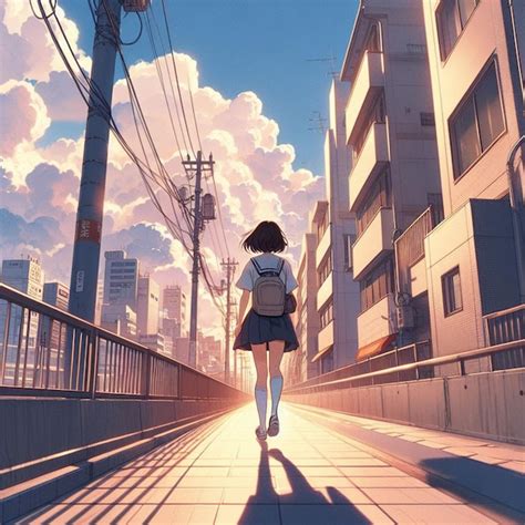 18 000 Anime Girl Walking Pictures