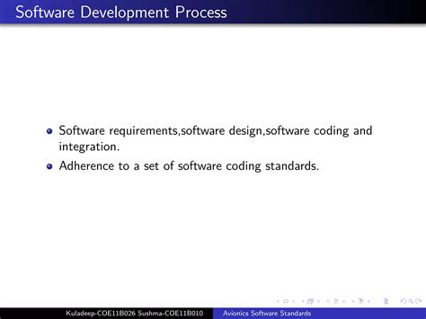 Avionics Software Standards Ppt In Latex Pdf