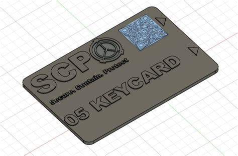 Scp 05 Keycard By Danilych4711 Download Free Stl Model
